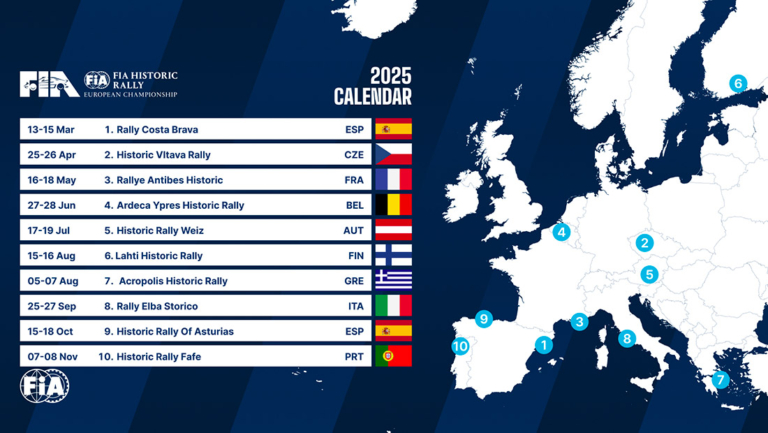 The 2025 FIA EHRC calendar is now official - RallyClassics ...