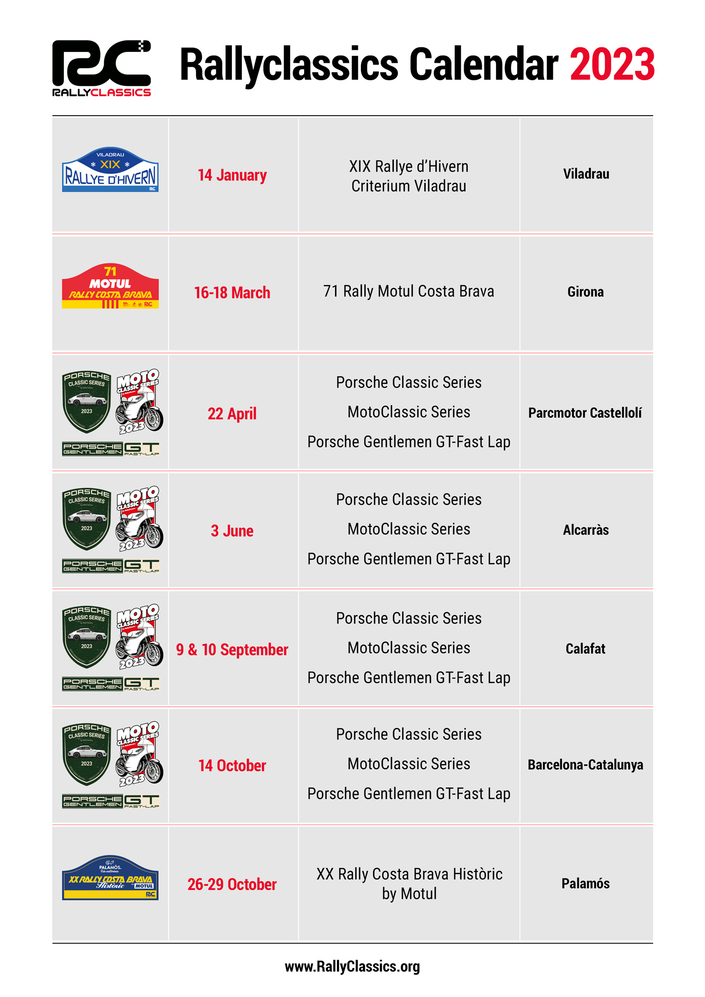 The 2023 RallyClassics calendar is unveiled - RallyClassics ...